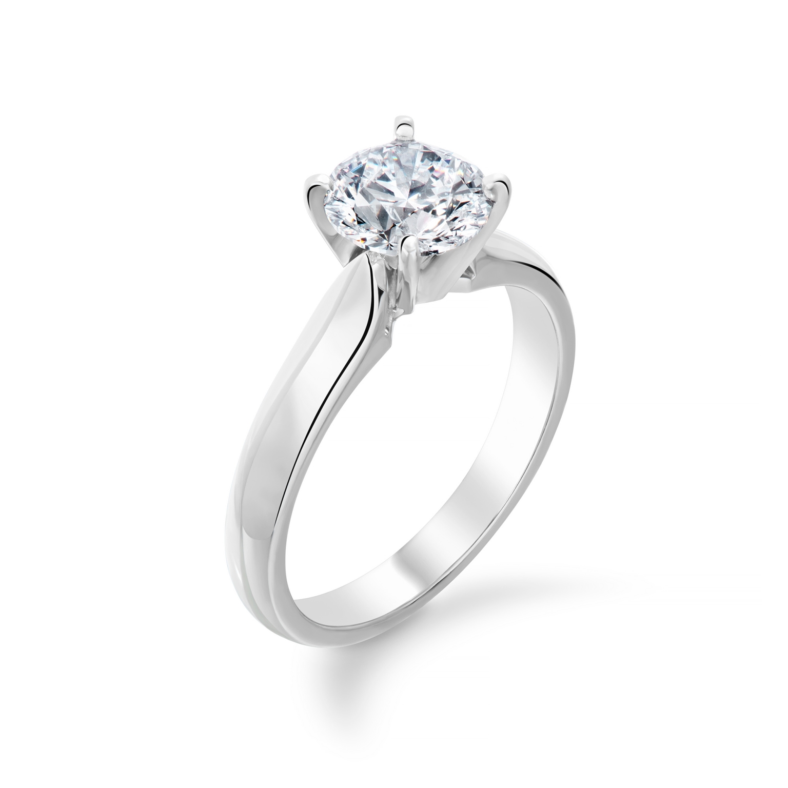 Livia Engagement Ring - Round Brilliant Diamond 14k Gold