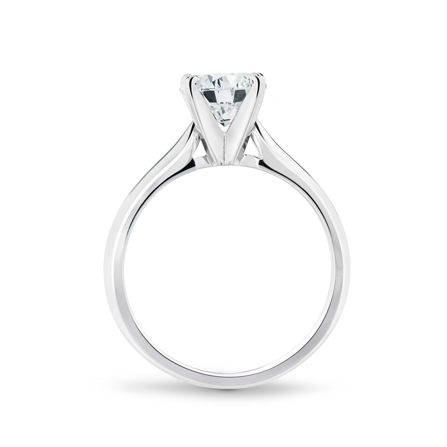 Livia Engagement Ring - Round Brilliant Diamond 14k Gold